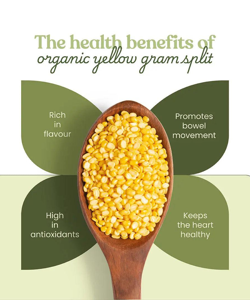 Organic Yellow Gram Split - Premium Moong Dal Bharat Vedica