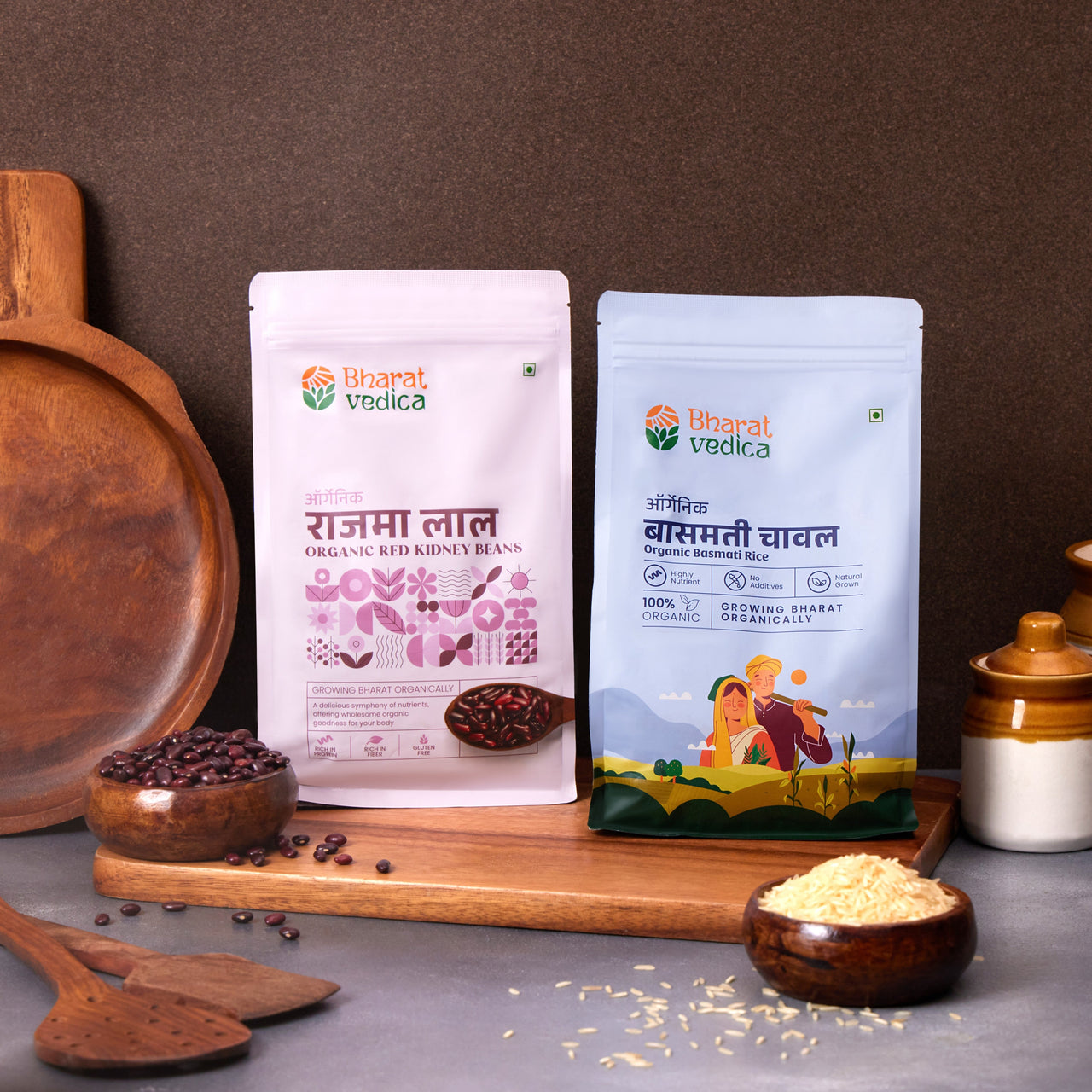 Buy Rajma Chawal Delight Combo – Organic Beans & Rice | Bharat Vedica